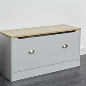 House and Homestyle Storage box in Grey & Oak