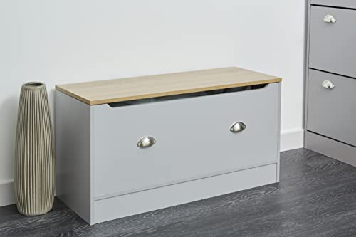 House and Homestyle Storage box in Grey & Oak