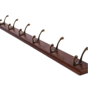 natural materials coat rack, wall hanging coat rack ,bedroom wall hat rock,wood clothes hanging metal hooks(58cm/22.83")