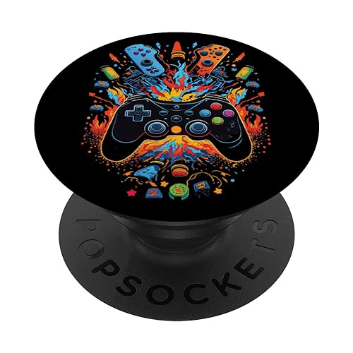 Gamer Aesthetic Graphic Gaming Video Games Boys Teens Kids PopSockets Standard PopGrip