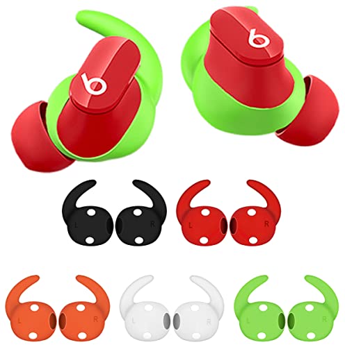 A-Focus Ear Hooks Compatible with Beats Studio Buds Ear Tips Accessories, Anti-Slip Non-Slip Sport Outdoor Wings Eartips Silicone Cover Holder Added Storage Box Compatible with Beats Studio Buds