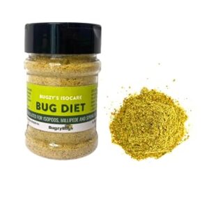 Bugzy Bugs IsoCare Isopod Food All Natural Nutrients Complete Diet for Bugs Isopods Millipede & Springtails 5oz Shaker