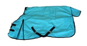 aj tack 1200d waterproof miniature horse turnout blanket - turquoise 52"