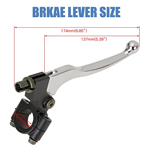 XIKOBY Universal Left Brake Handle Clutch Lever Perch for CT200U-EX CT200U BT200X CT100U CC100X Baja Warrior MB165 MB200 Motovox MBX10 196cc 212cc 6.5HP Mini Bike Parts CRF50 CRF70 XR50 Pit Dirt Bike