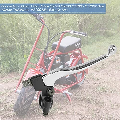 XIKOBY Universal Left Brake Handle Clutch Lever Perch for CT200U-EX CT200U BT200X CT100U CC100X Baja Warrior MB165 MB200 Motovox MBX10 196cc 212cc 6.5HP Mini Bike Parts CRF50 CRF70 XR50 Pit Dirt Bike