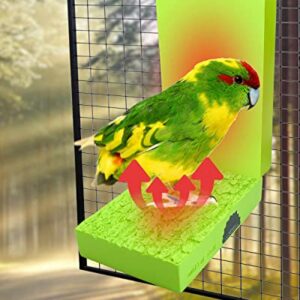 Bird Heater 12V 3.3"x6" for Cage Bird Perch Stand Warmer Snuggle Up Fit for African Grey, Parakeets, Parrots, Small Birds, Hamsters, Hedgehogs, Chinchillas and Other Animals, Vertical Section