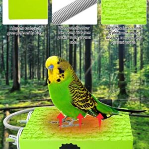 Bird Heater 12V 3.3"x6" for Cage Bird Perch Stand Warmer Snuggle Up Fit for African Grey, Parakeets, Parrots, Small Birds, Hamsters, Hedgehogs, Chinchillas and Other Animals, Vertical Section