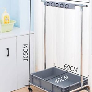 MBETA Mop Hook Removable Broom mop Rack Floor Type mop Rack Storage Device Stainless Steel mop Stand mop Rack