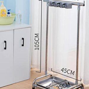 MBETA Mop Hook Removable Broom mop Rack Floor Type mop Rack Storage Device Stainless Steel mop Stand mop Rack