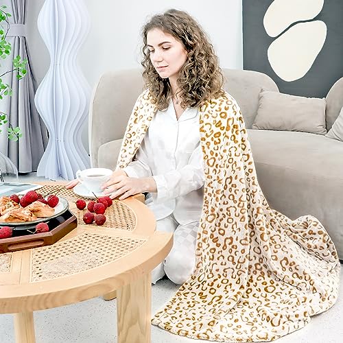 ZHIKU Warm Blanket Throw Soft Fleece Blankets Throw Blanket Lightweight 50"×60"