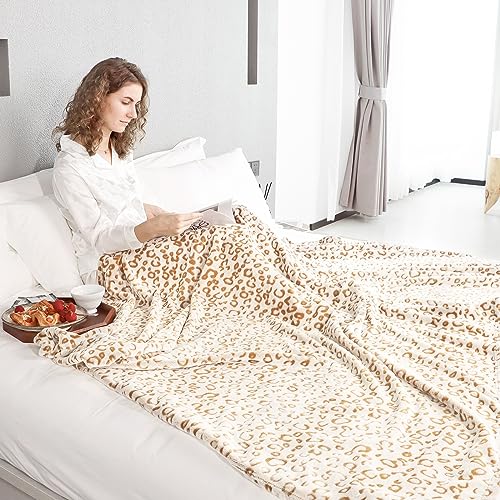 ZHIKU Warm Blanket Throw Soft Fleece Blankets Throw Blanket Lightweight 50"×60"