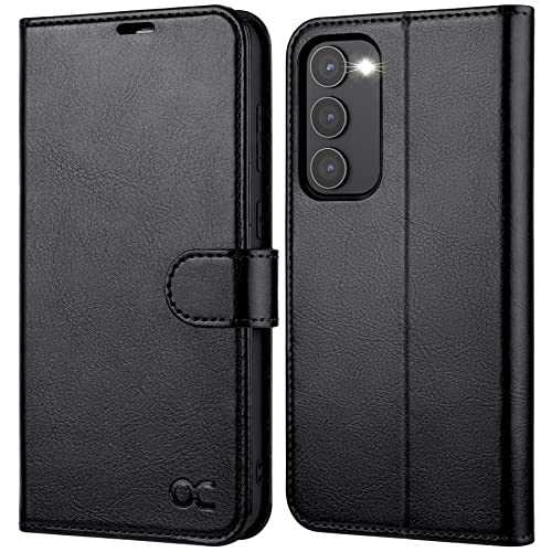 OCASE Compatible with Galaxy S23 Plus 5G Case Wallet, PU Leather Flip Folio Case with Card Holders RFID Blocking Kickstand [Shockproof TPU Inner Shell] Phone Case 6.6 Inch (2023) - Black