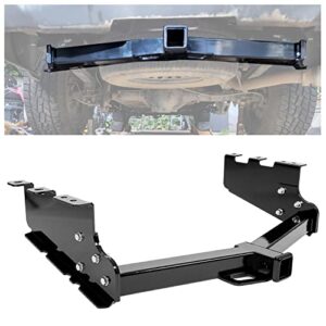 hecasa class 3 trailer hitch compatible with 2014-2019 chevy chevrolet silverado 1500 gmc sierra 1500 w/ 2 inch receiver steel black