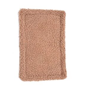 diewu soft warm hamster guinea pig mats, fleece cage liners bathe towels for small animals hedgehog chinchilla(light brown)