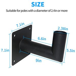 Bloazzup 1000LED Parking Light 90 Degree Wall Mount Bracket Slip Fitter Wall L-Shaped Support Tenon Adapter for Outdoor Commercial LED Area Light Street and Garden Light