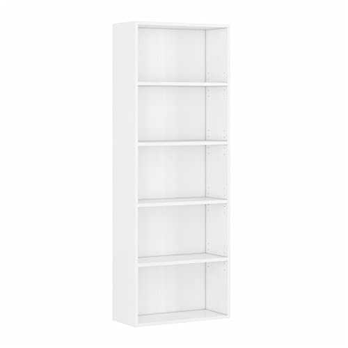 WAHEY Bookcase, 5-Tier Adjustable Open Storage Shelf Display Bookshelf, HOFB003