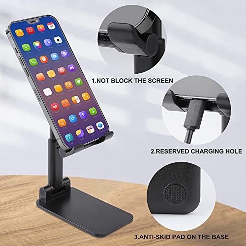 Space Galaxy Foldable Desktop Cell Phone Holder Portable Adjustable Stand for Travel Desk Accessories