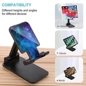 Space Galaxy Foldable Desktop Cell Phone Holder Portable Adjustable Stand for Travel Desk Accessories