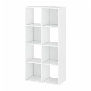 wahey bookcase, 8 cube open storage organizer display bookshelf, hofb008