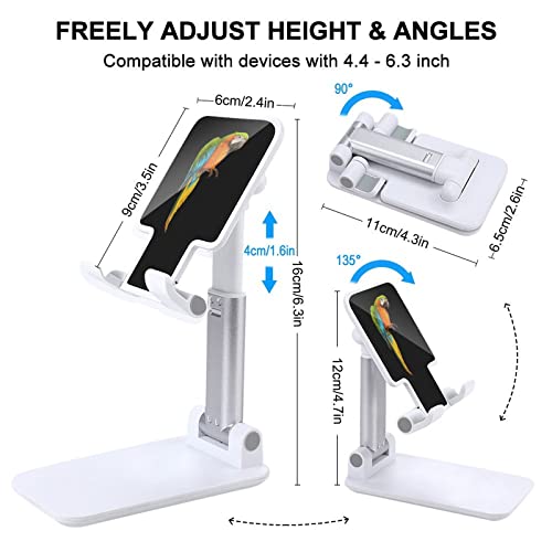 Parrot Bird Foldable Desktop Cell Phone Holder Portable Adjustable Stand for Travel Desk Accessories