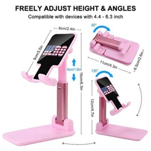 American Hero Flag Foldable Desktop Cell Phone Holder Portable Adjustable Stand for Travel Desk Accessories