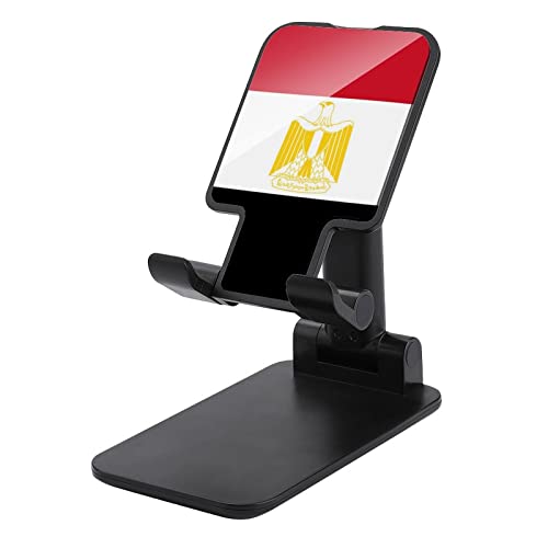 Egypt Flag Foldable Desktop Cell Phone Holder Portable Adjustable Stand for Travel Desk Accessories