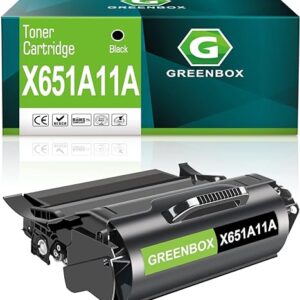 GREENBOX Remanufactured X651A11A Toner Cartridge Replacement for Lexmark X651A11A, High Yield for X651de X652de X654de X656de X656dte X658de X658dfe X658dme X658dte X658dtfe X658dtme Printer (Black)