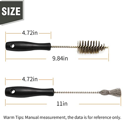 ZUDKSUY Injector Sleeve Cup Hole Seat Cleaning Brush Kit Car Wash Brush Fuel Injector Cleaner Compatible with 7.3L 6.0L 6.4L 6.7L 1994-2018, 3126 C7 C9, Replace AP0084 AP0085 3252