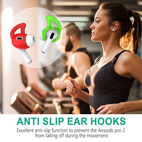 [5 Pairs] Silicone Ear Hooks for AirPods Pro 2, Ear Hook Anti Slip AirPods Pro 2 Accessories Compatible with AirPods Pro 2nd Generation (2022) - NOT Fit in Case