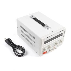 dc power supply, mp3020d 0-30v 0-20a digital led regulated variable lab dc bench power supply adjustable forced air cooling with power line