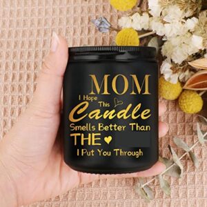 Gifts for Mom from Daughters Son, Funny Birthday Gifts for Mom from Daughter, Unique Mom Gifts, Mothers Day Thanksgiving Christmas Gifts Presents for Mom, 7oz Lavender Scented Candles