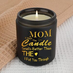 Gifts for Mom from Daughters Son, Funny Birthday Gifts for Mom from Daughter, Unique Mom Gifts, Mothers Day Thanksgiving Christmas Gifts Presents for Mom, 7oz Lavender Scented Candles