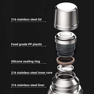 MMLLZEL 316 Stainless Steel Outdoor Thermos Large Capacity Portable Double Wall Vacuum Flask Insulated Tumbler 48 Hour (Color : D)