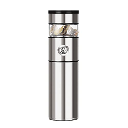 MMLLZEL Glass Tea Cup 316 Stainless Steel Thermos Water Bottle for Car Travel Vacuum Flasks Thermoses with Infuser