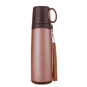 mmllzel thermos bottle stainless steel vacuum flask travel coffee thermo mug school insulated home cup (color : d)