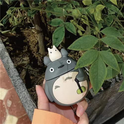 JERDF Compatible for AirPods 3rd Generation Case(2021), Japan Anime 3D Cartoon Design,Made of Food Grade Silicone Material,Seismic and Anti Fall,for Kids/Girls/Teens Boys (Grey cat)