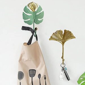 STOBAZA 3 pcs Hanging Hooks Keys Bathroom Rustic Coat Holder Gift Multifunctional Metal Hangers Clothing Shape Iron Monstera Home Cloth Art Decorative Idea Key Hat Living Bedroom