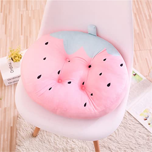 LICHENHAO Flower Cushion Pillow Bolster Throw Pillow Sofa Cushion Car seat Cushion Chair Cushion (Strawberry, 17.7in×18.8in)