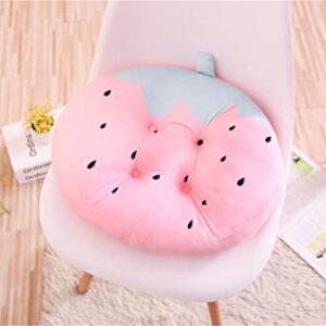 LICHENHAO Flower Cushion Pillow Bolster Throw Pillow Sofa Cushion Car seat Cushion Chair Cushion (Strawberry, 17.7in×18.8in)