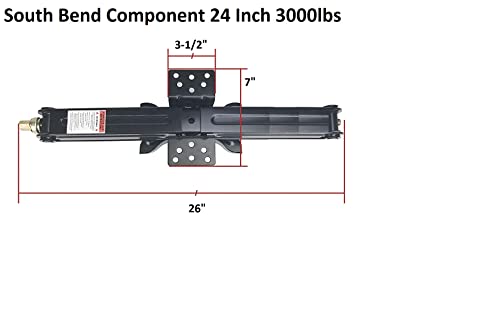 South Bend Component 24 Inch 3000lbs Trailer Scissor Jack (1-Pack)