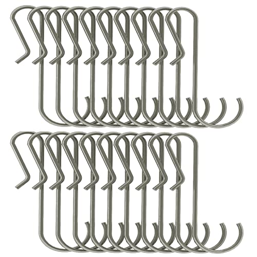 owosald Metal Pot Hanger Stainless Steel s Hook,Used to Hang and Organize Kitchen cookware, (4“ Steel, 20)