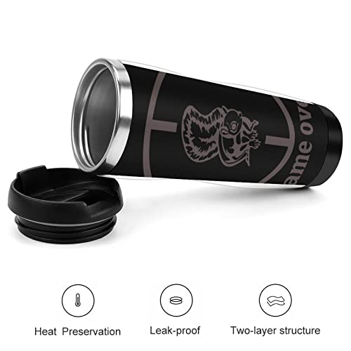 Squirrel Hunter Travel Coffee Mugs with Lid Insulated Cups Stainless Steel Double Wall Water Bottle