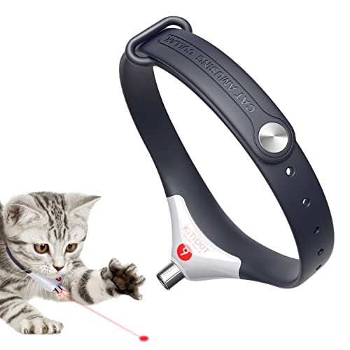 Cheerble [3 Beam Modes] KitiDOT Interactive Laser Toy for Indoor Cats Kittens, Adjustabl Electric Cat Collar Smart Toy, Fun Birthday Toy