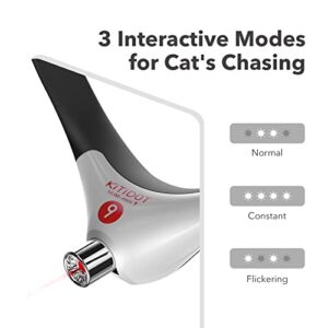 Cheerble [3 Beam Modes] KitiDOT Interactive Laser Toy for Indoor Cats Kittens, Adjustabl Electric Cat Collar Smart Toy, Fun Birthday Toy