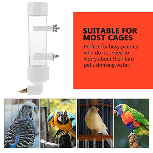 POPETPOP Bird Water Dispenser, Bird Water Automatic Bottle Automatic Water Drinker, Bird Drinker Waterer Parakeet Water Bottle Parrot Parrot Feeding Bottle Water Dispenser Bird Cage Supplies