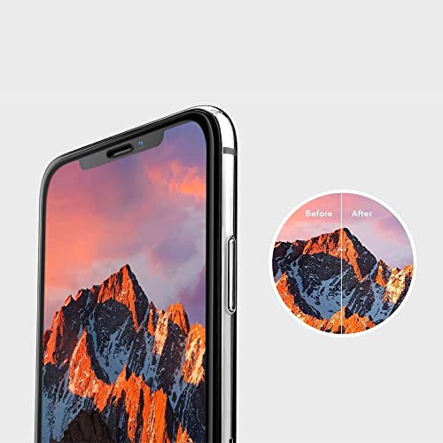 CASETiFY [Bundle] Amazon Exclusive Essential Case for iPhone 14 Pro Max - Clear Black & CASETiFY Screen Protector for iPhone 14 Pro Max 2.5D Full Screen Tempered Glass