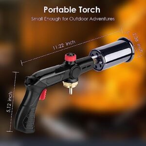 POWERFUL Kitchen Cooking Torch - Sous Vide - Propane Torch - Charcoal Torch Lighter - Grilling Culinary Kitchen Torch, Outdoor Cooking Torch for BBQ Searing Steak, Creme Brulee (Tank Not Included)