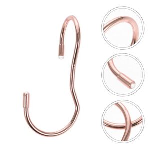 HONMEET 8 pcs Bag Drop Hook Clothes Hanger Twisted Belts Scarves Purse Space Organizers Anti- Large Rose Handbags Organizer Plants Purses Kitchen Steel Clo Metal Bathroom S Bags Shape