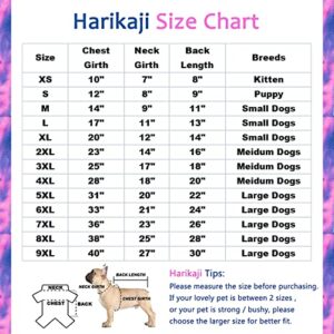 Harikaji Dog Tie Dye Hoodie, Dog Winter Clothes, Pet Hooded Sweatershirt Pullover, Dog Coat Apparel for Small Medium Large Dogs(Blue Pink,XL-Chest 20'')