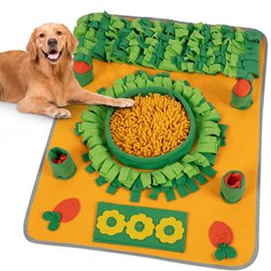 stefe snuffle mat for dogs, interactive dog puzzle toys, stress relief sniff mat for small, medium and large dogs, feeding mat for smell training and slow eating, encourages natural foraging skills.